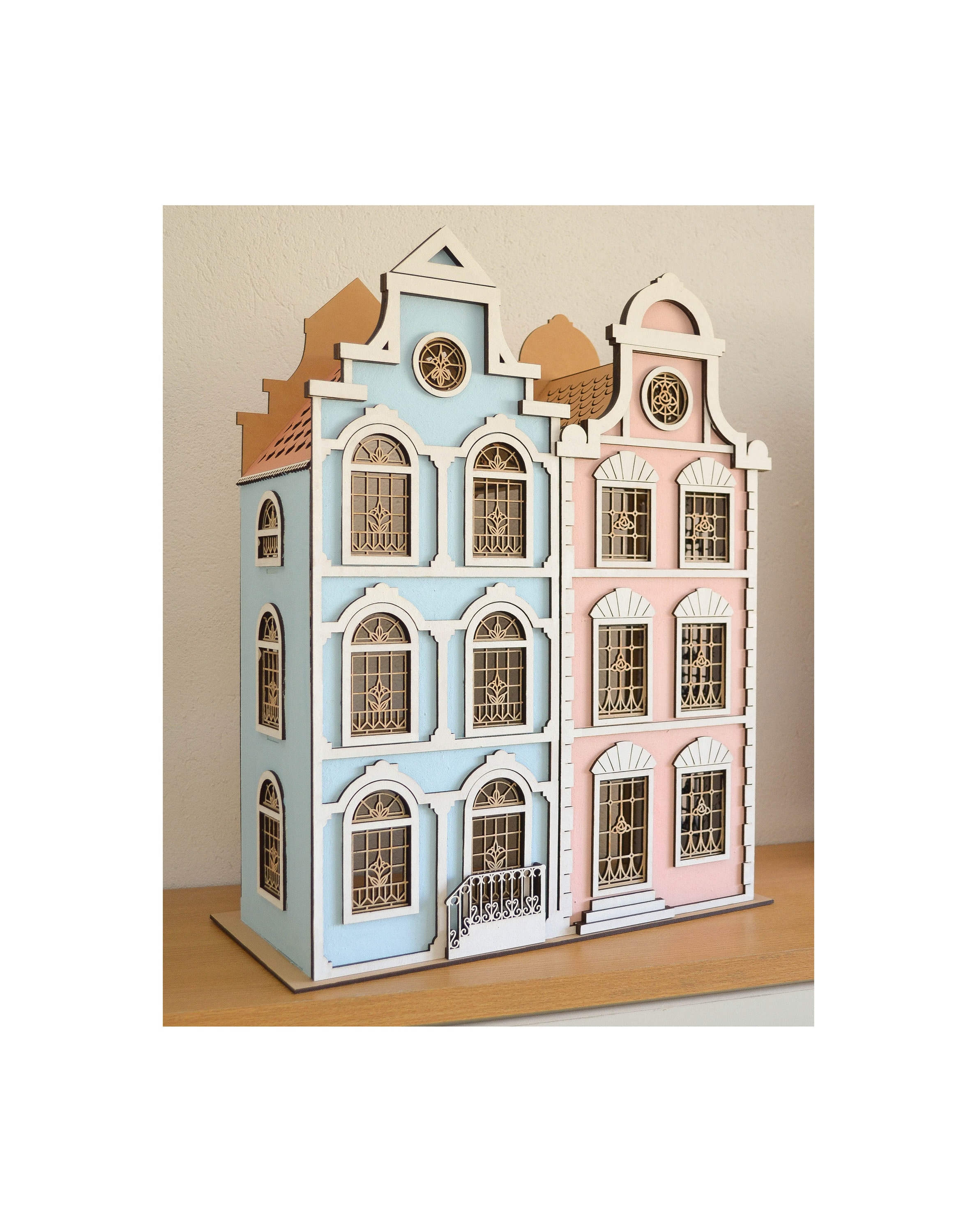 Beautiful Doll House SVG PDF Plans Wooden Miniture Home - Etsy UK