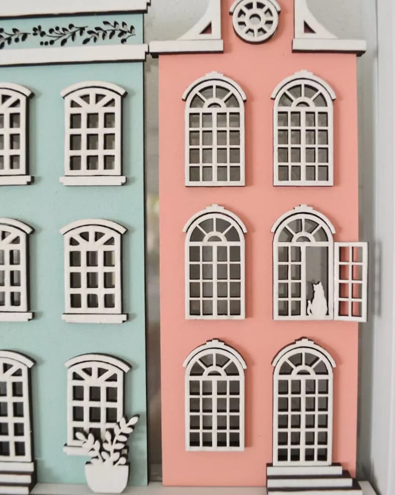 Decorative Houses Frame SVG PDF Digital File Home Decor - Etsy