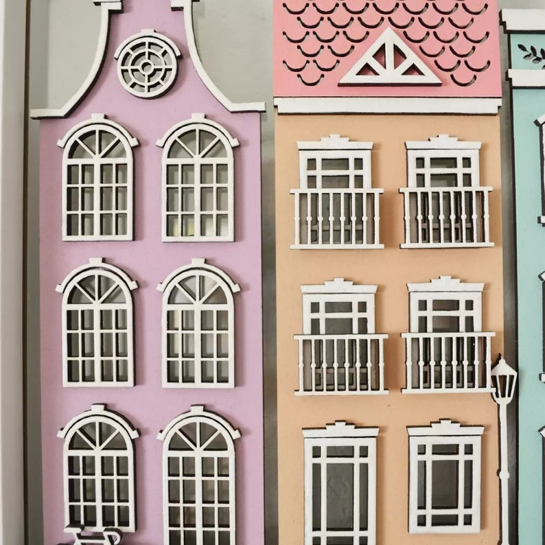 Decorative Houses Frame SVG PDF Digital File Home Decor - Etsy