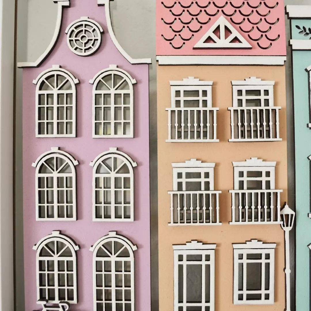 Decorative Houses Frame SVG PDF Digital File Home Decor - Etsy