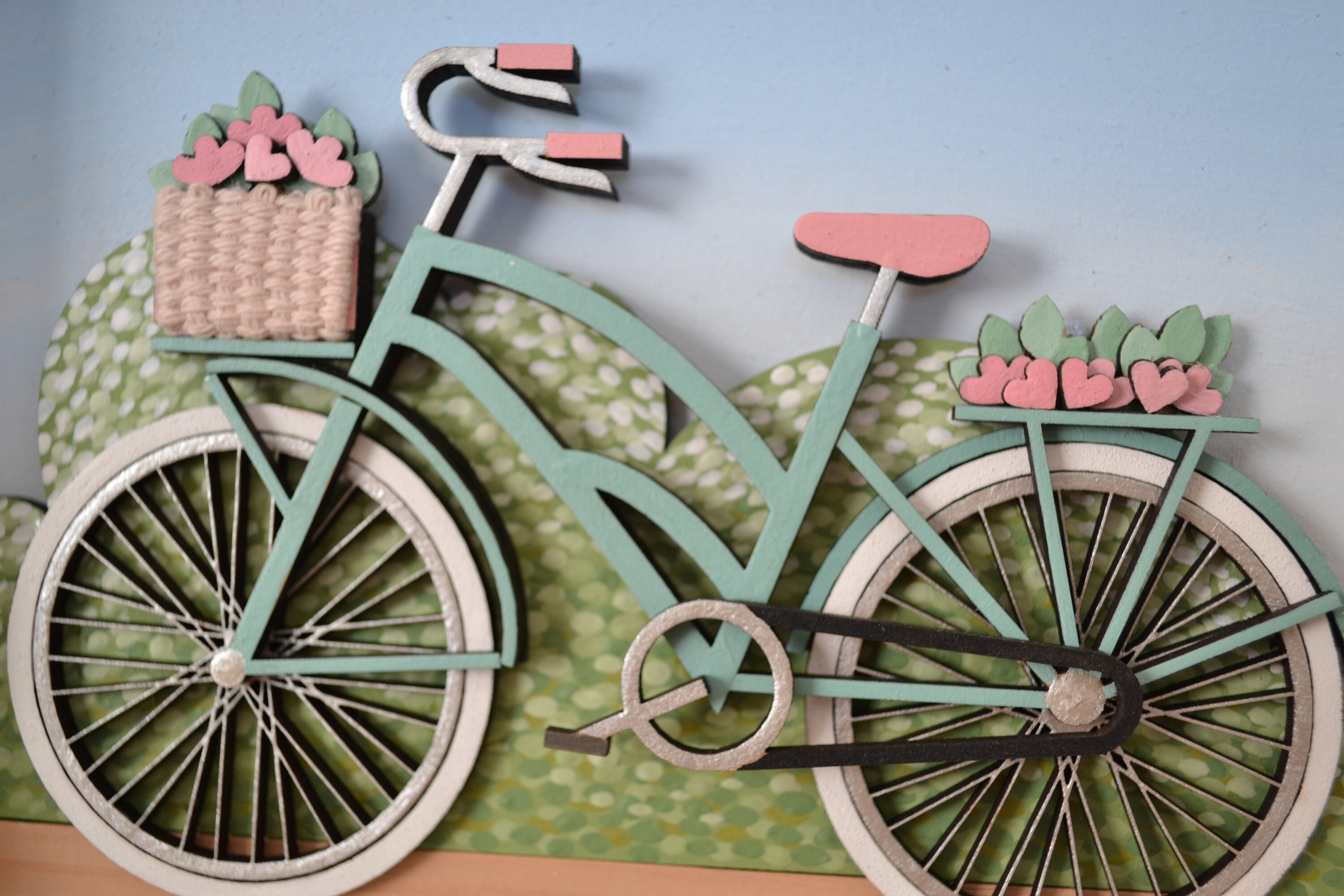 Miniature Bike Laser Cut PDF & SVG Plans Bicycle Charm - Etsy