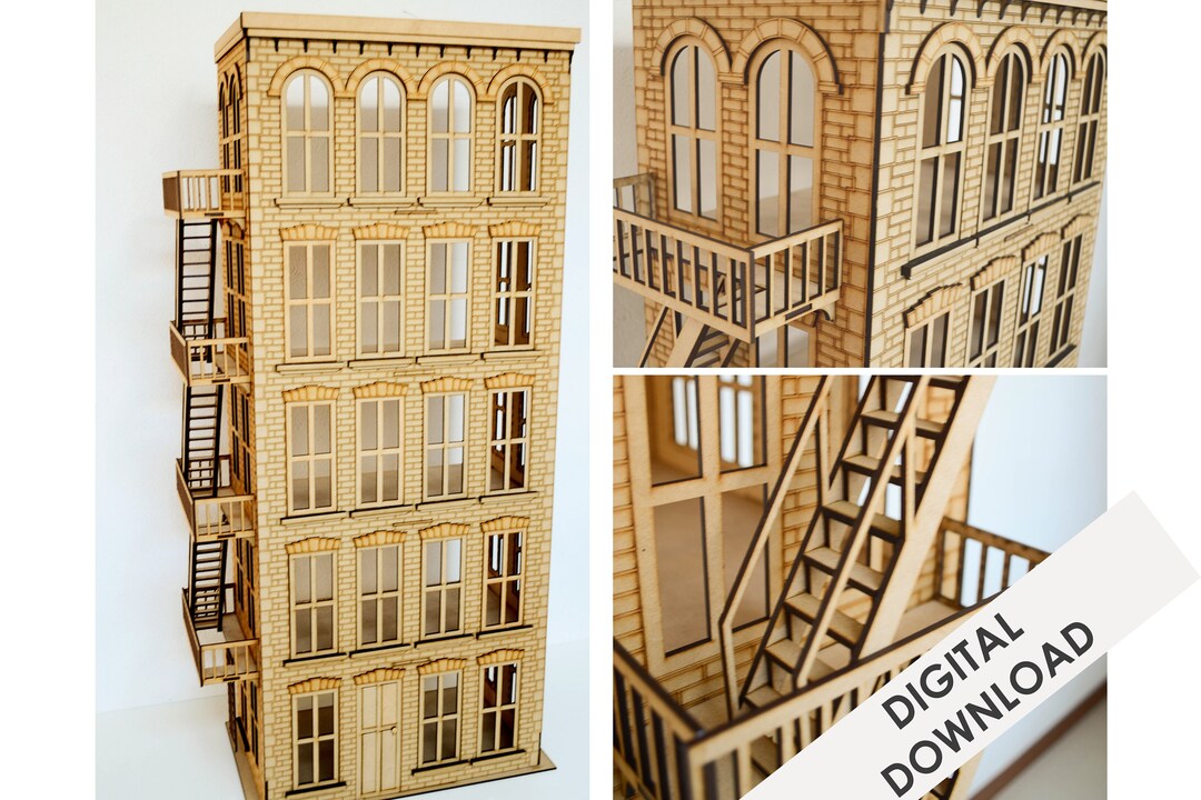 Ny Style Building Plans SVG PDF Files Instant Download - Etsy