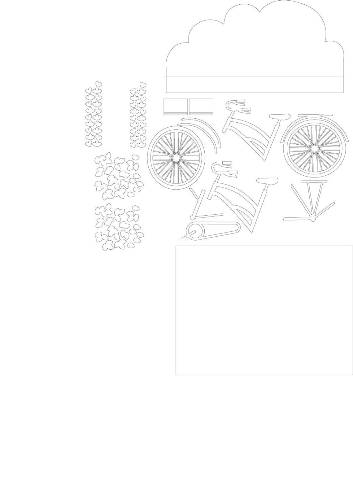 Miniature Bike Laser Cut PDF & SVG Plans Bicycle Charm - Etsy