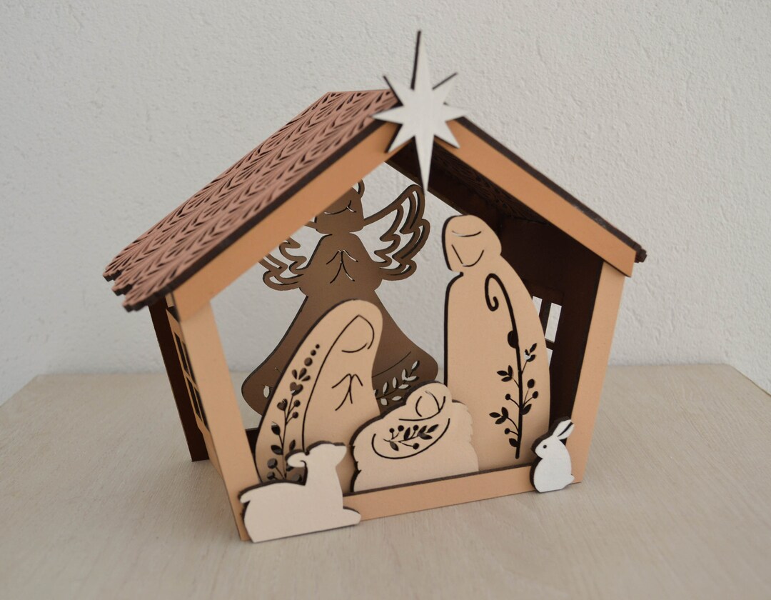 Nativity Scene - PDF SVG File - Christmas Gift - Laser Cut Files ...