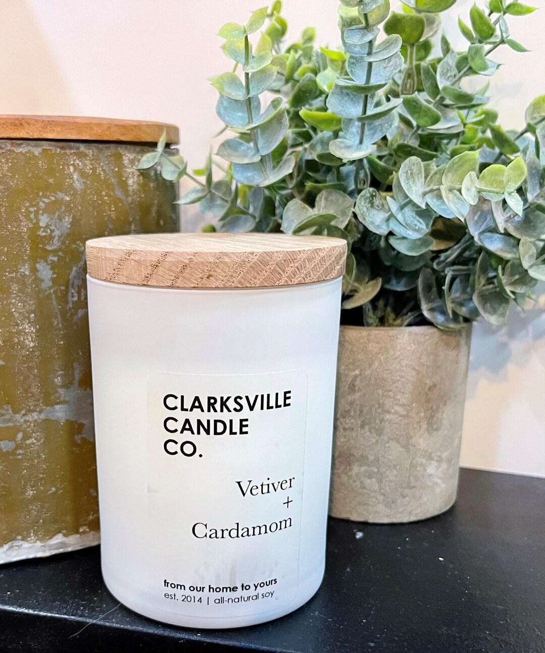 Vetiver + Cardamom All Natural Soy Candle 12oz - Etsy