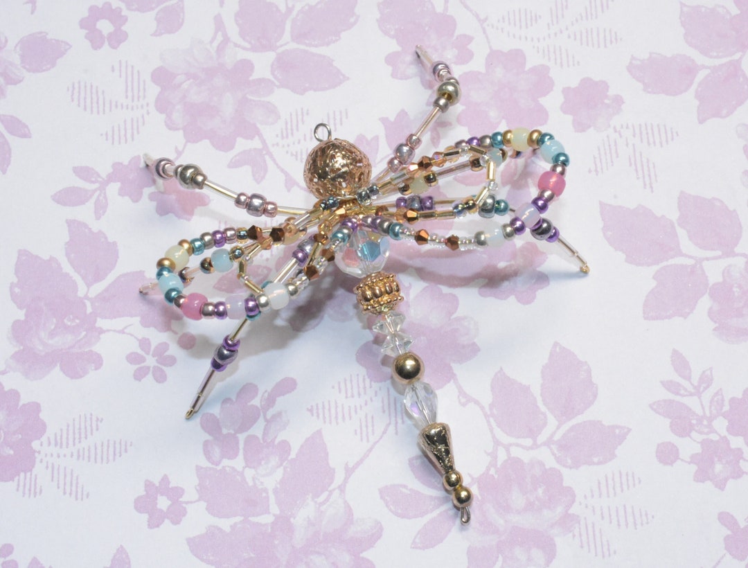 Handmade Beaded Dragonfly - Etsy