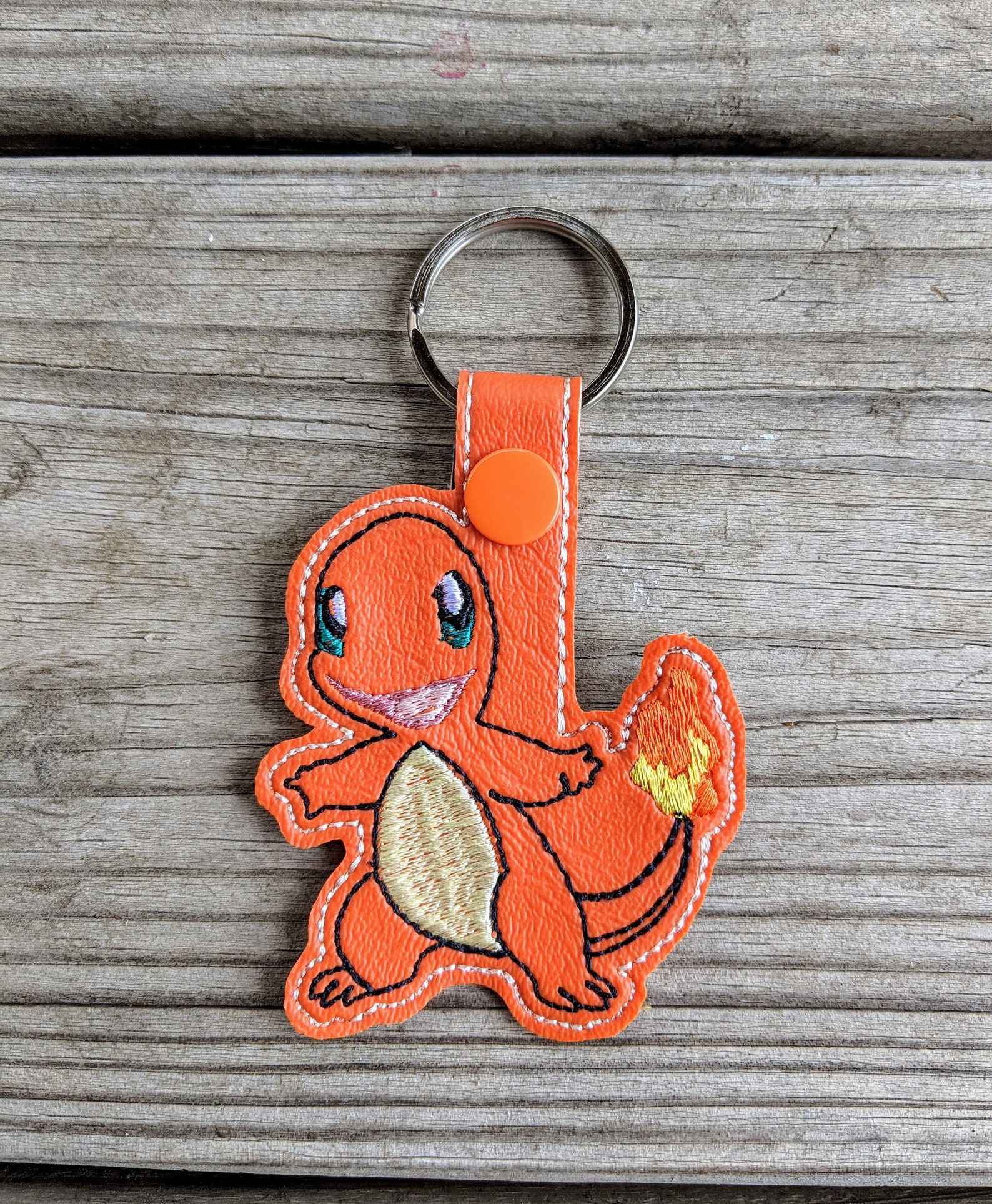 Charmander Keychain Charmander Keyfob Pokemon Keychain | Etsy