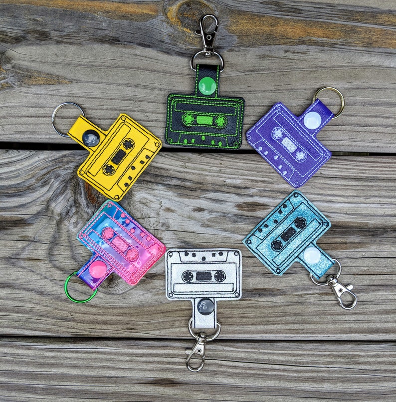 Cassette Tape Keychain, Vintage Keychain, 80's Collectible, Cassette ...