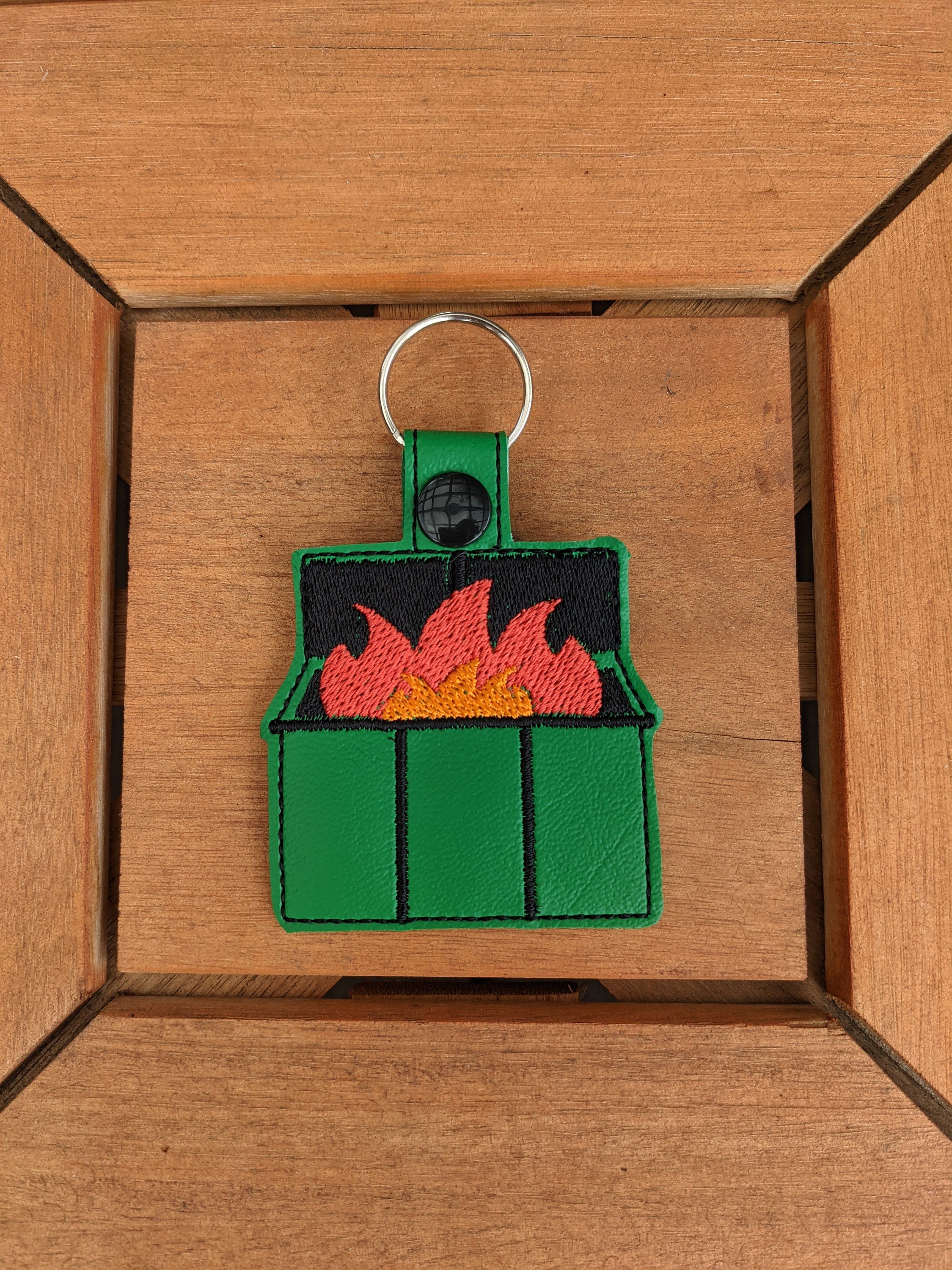 Dumpster Fire Keychain Dumpster Accessory Garbage Fire | Etsy