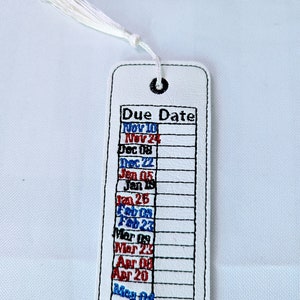Library Card Bookmark, Book Lover Gift, Loves to Read, Fun Bookmark ...