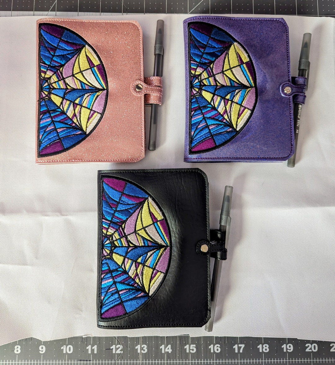 Wednesday Journal, Stained Glass Window, Sketchbook, Embroidered Diary ...