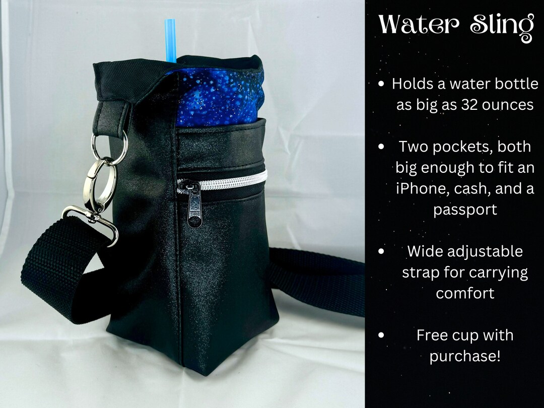 Water Sling, H2O to Go, Water Carrier, Crossbody Water Sling, Drink ...
