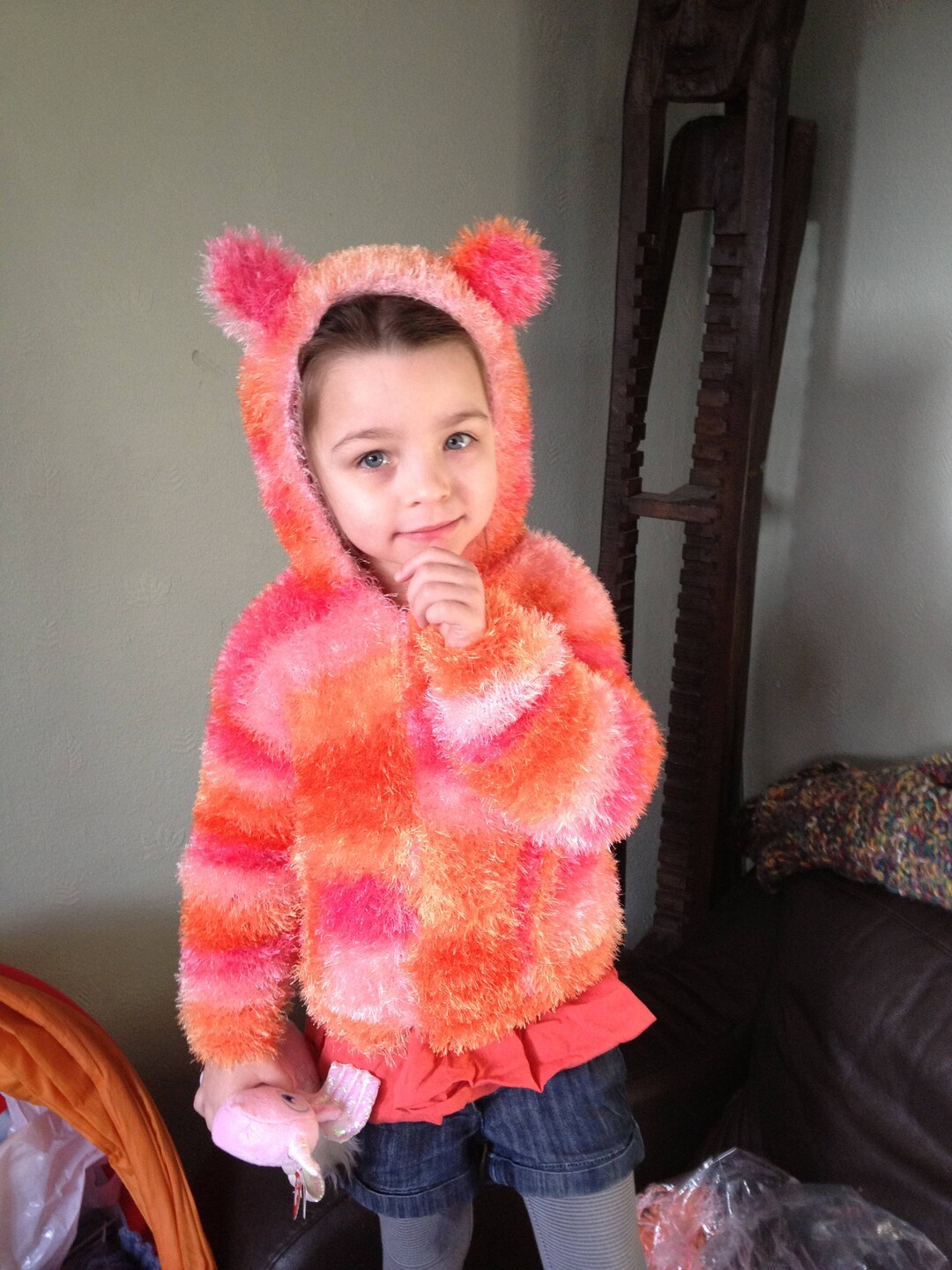 Knitting Pattern for Eyelash / Funky Fur Jacket in Ages 1 to 12 - Etsy