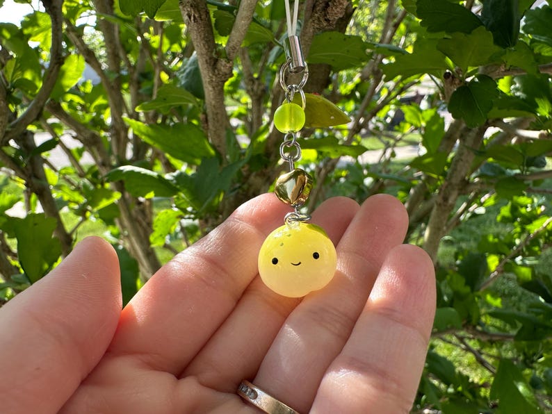 Polymer Clay Berry Ghost Charms: Colorful Fruit Phone Accessory - Etsy