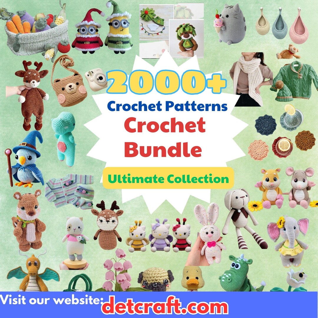 Mega Bundle: 2000 Crochet Patterns Easy & Fun Amigurumi Creations - Etsy