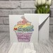 Cupcake Card, Bakers Greeeting Card, I Love Cakes Card, Word Art Image ...