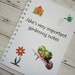 Gardening Note Book, Allotment Notepad, Personalised Booklet, A5 Book ...