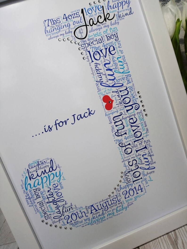 Initial Letter Wall Art Unframed Nursery Art A4 Printed - Etsy