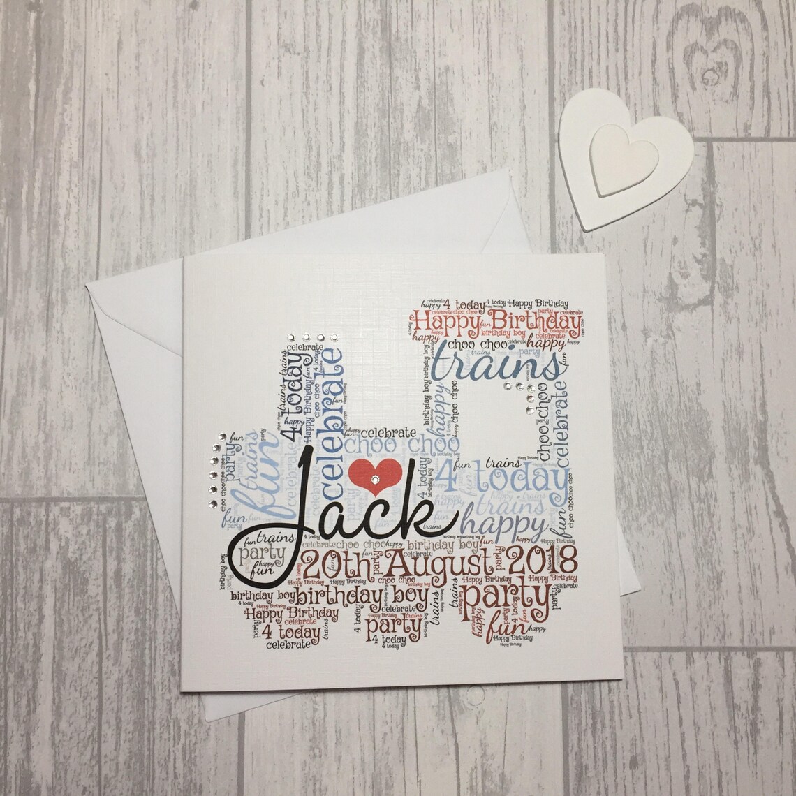 Train Birthday Card, Train Enthusiast, Greeting Card, Special Occasion ...