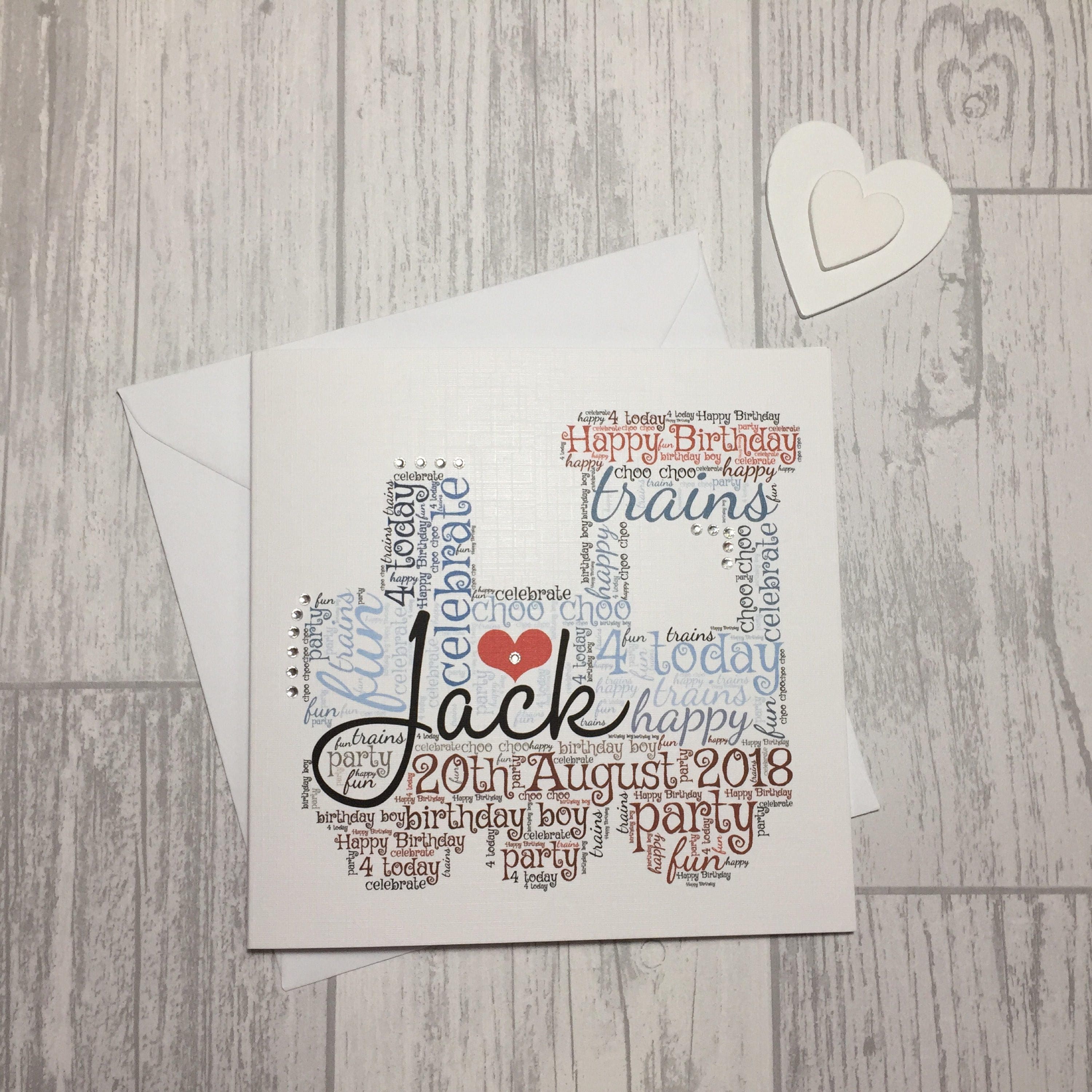 Train Birthday Card Train Enthusiast Greeting Card Special | Etsy