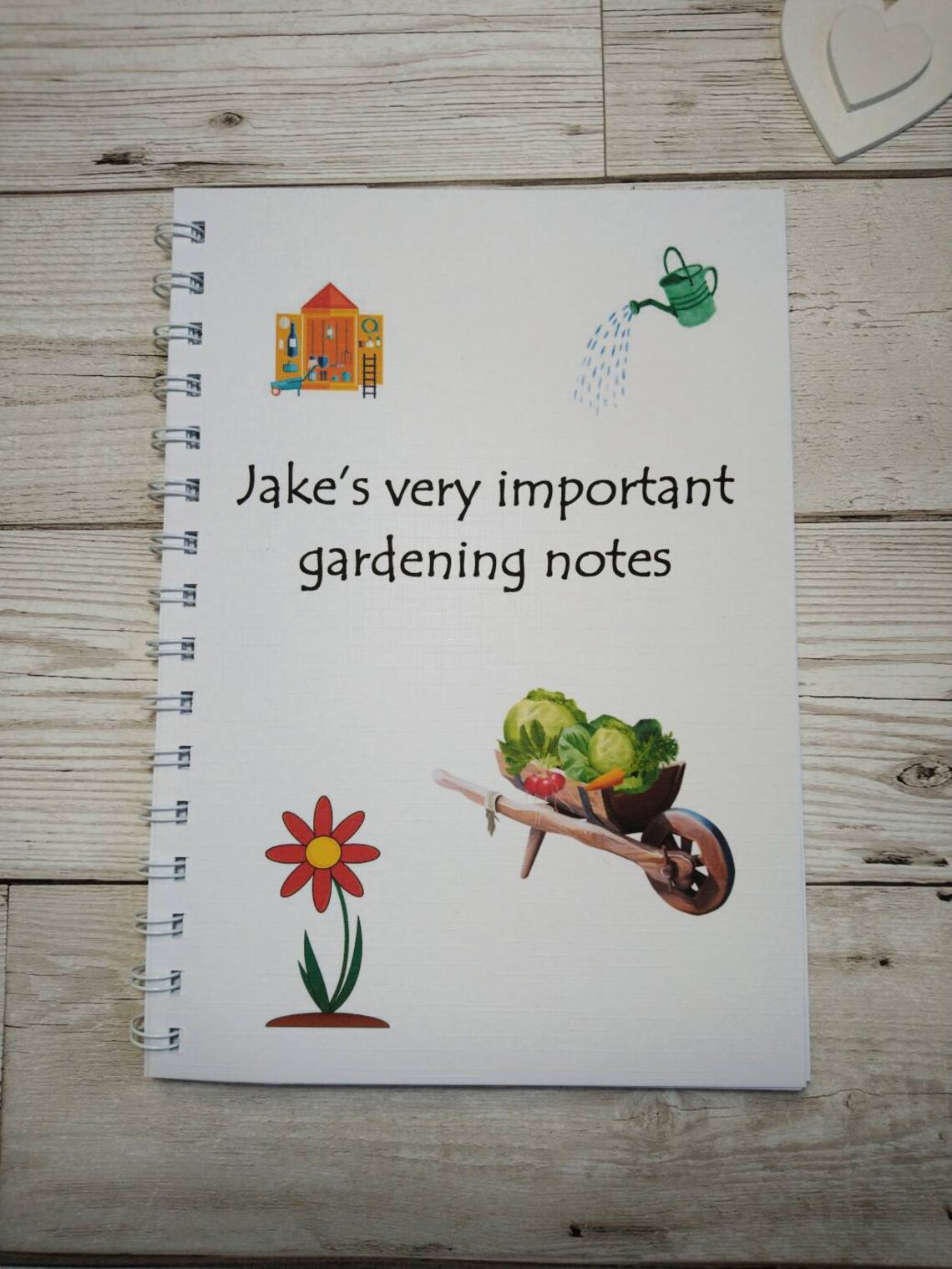 Gardening Note Book Allotment Notepad Personalised Booklet | Etsy UK