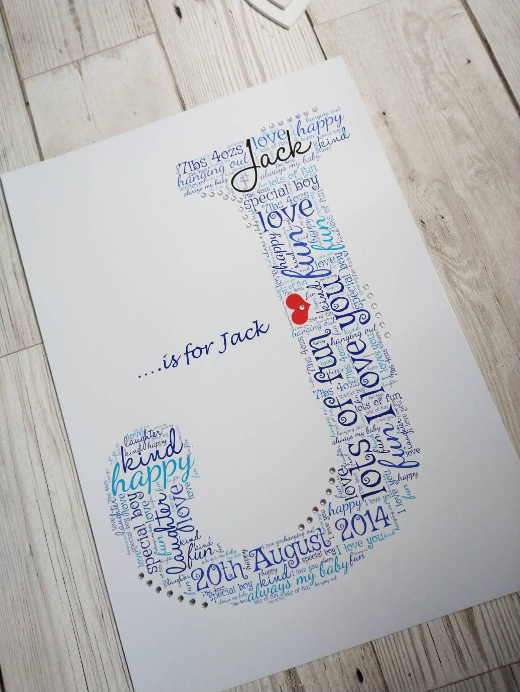 Initial Letter Wall Art Unframed Nursery Art A4 Printed - Etsy