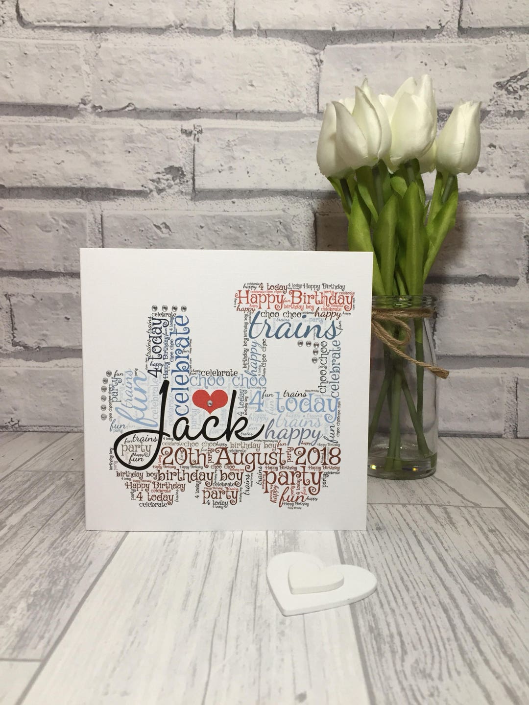 Train Birthday Card, Train Enthusiast, Greeting Card, Special Occasion ...