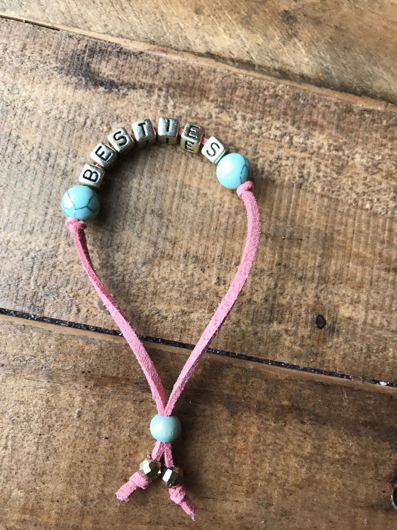 Besties Bracelet Set Friendship Bracelets Best Friends Etsy