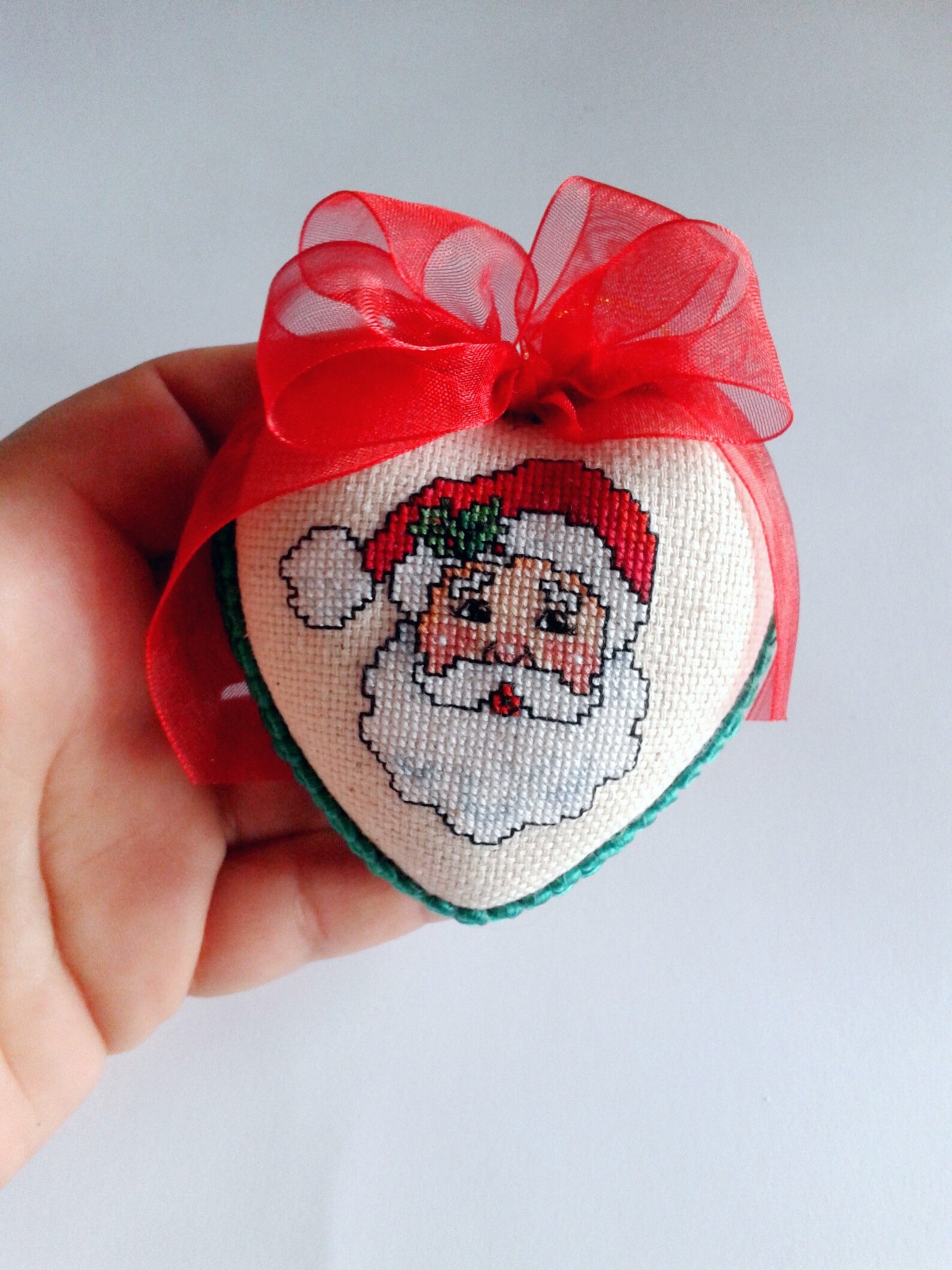 Santa Claus Cross Stitch Ornament Christmas Cross Stitch - Etsy
