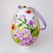 Pansy Easter Decoration, Hanging Easter Eggs, Easter Cross Stitch ...