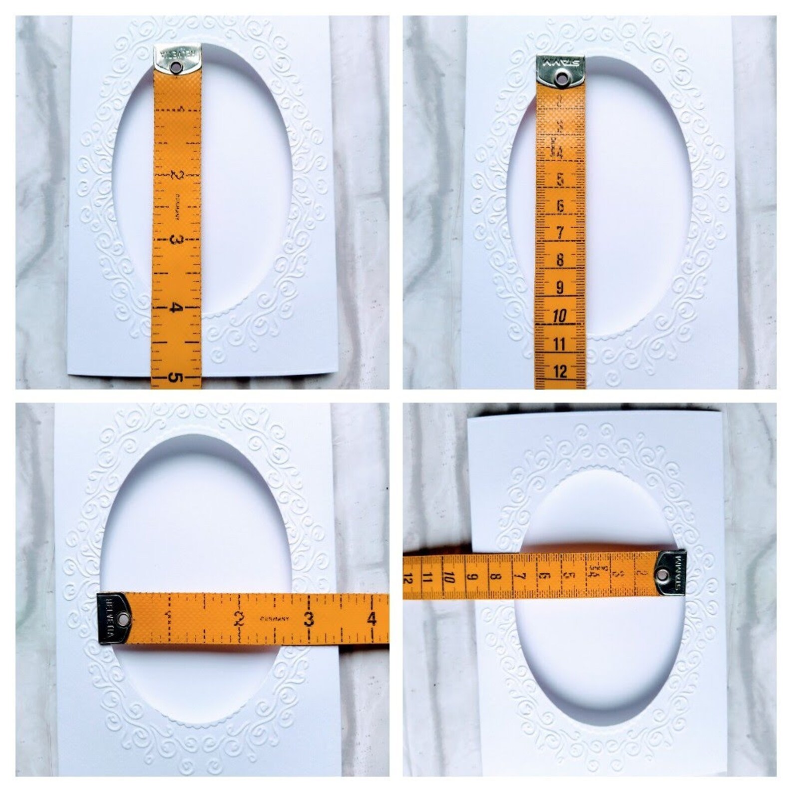 Aperture Card for Cross Stitch Size A6 Blank Tri-fold Card - Etsy