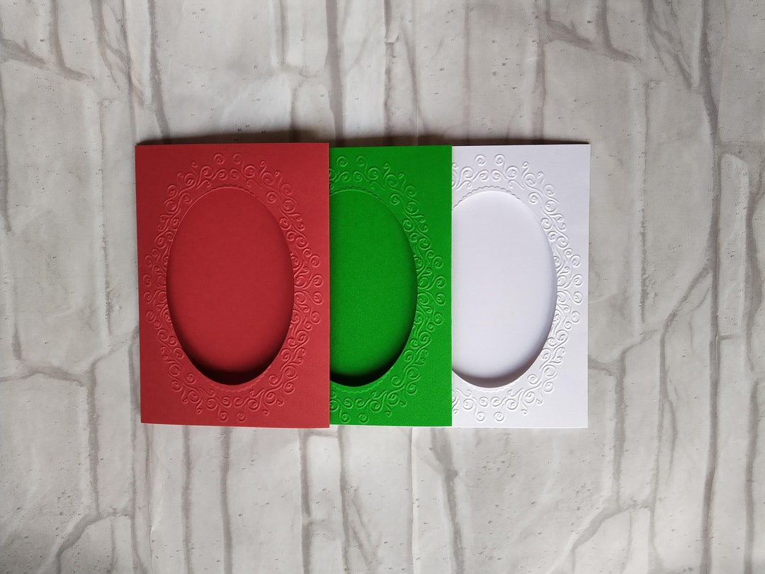 Blank Tri-fold Card Size A6 , Aperture Card for Cross Stitch, With ...