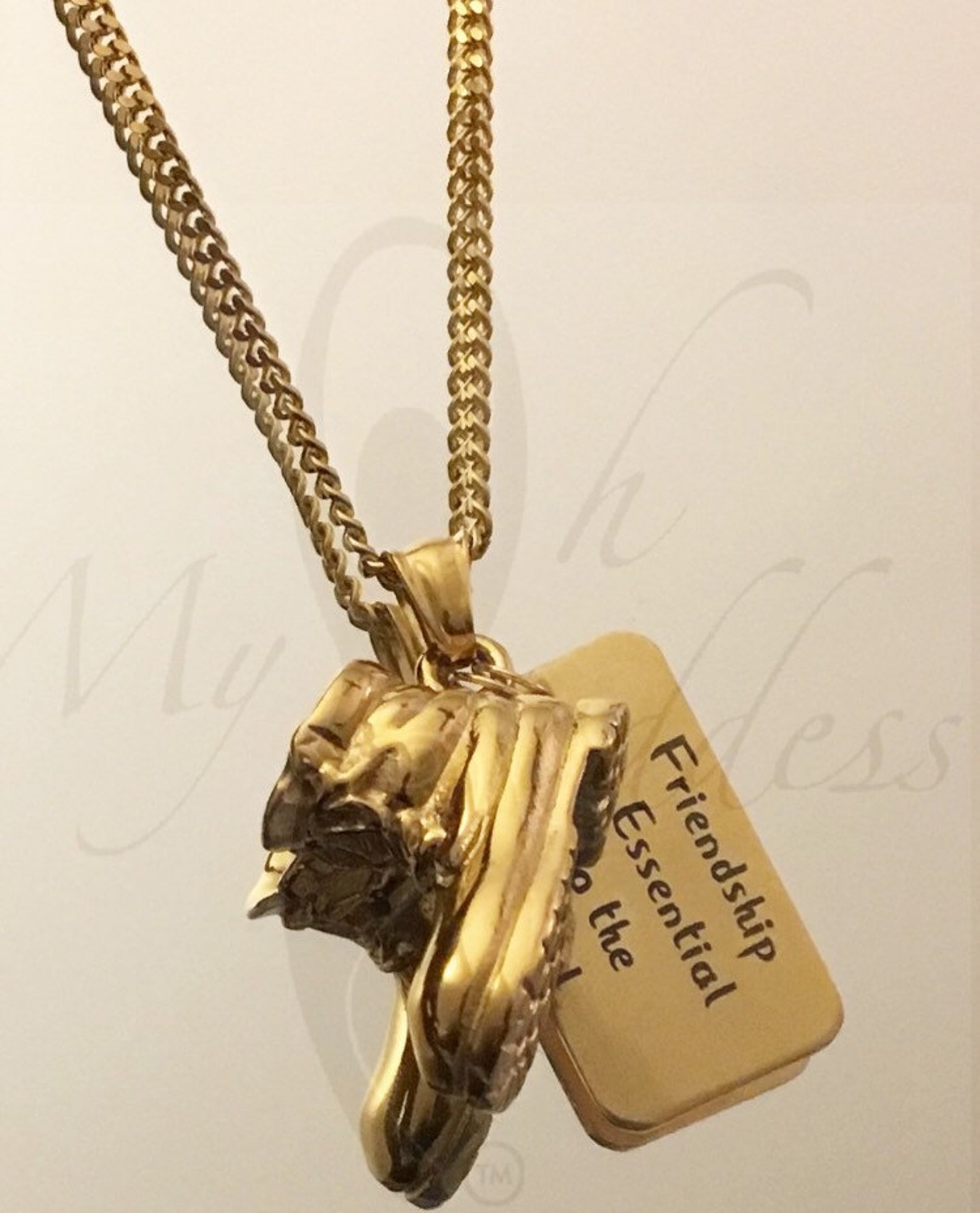 Fraternity Inspired Stainless Steel Necklace: Omega Psi Phi - Etsy