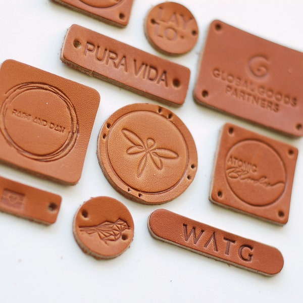 Leather Label - Etsy