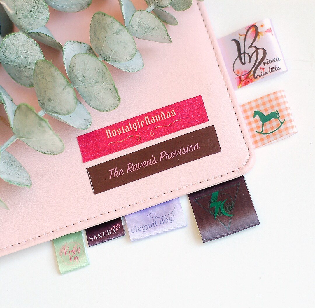 100 Full-color Clothing Labels — Custom Printed Fabric Tags With Logo ...