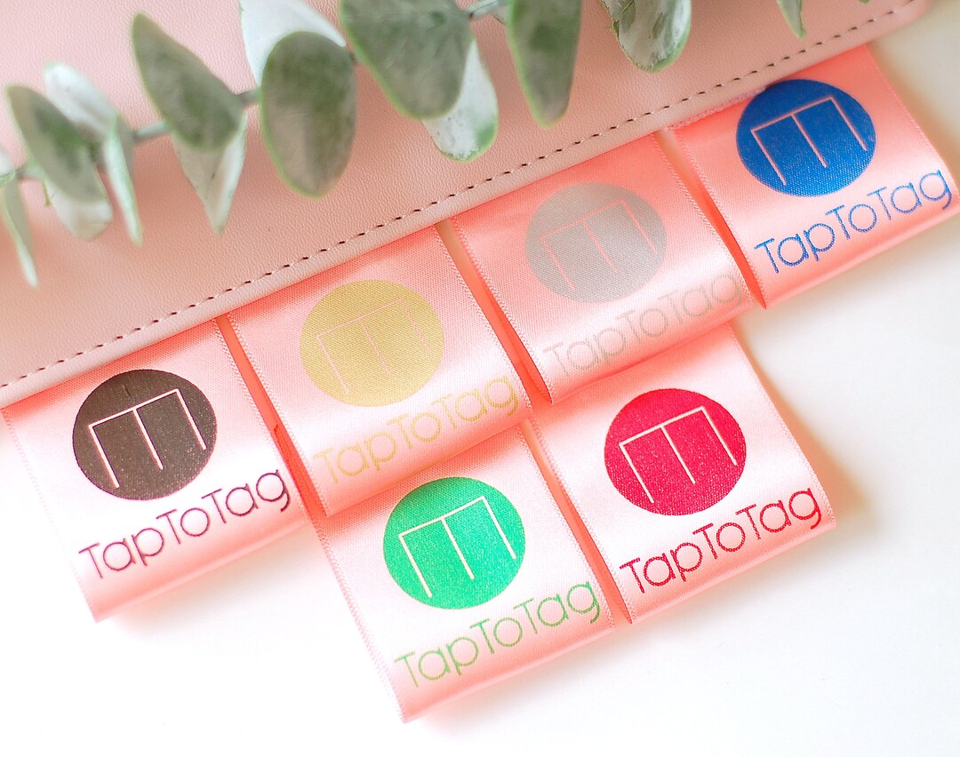 100 Pcs Pink Satin Custom Clothing Branding Labels // Inseam Custom ...