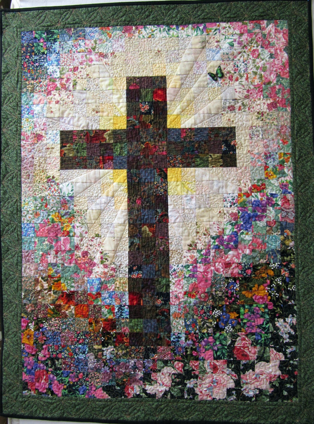 Easter Cross Patchwork Quilt - Etsy