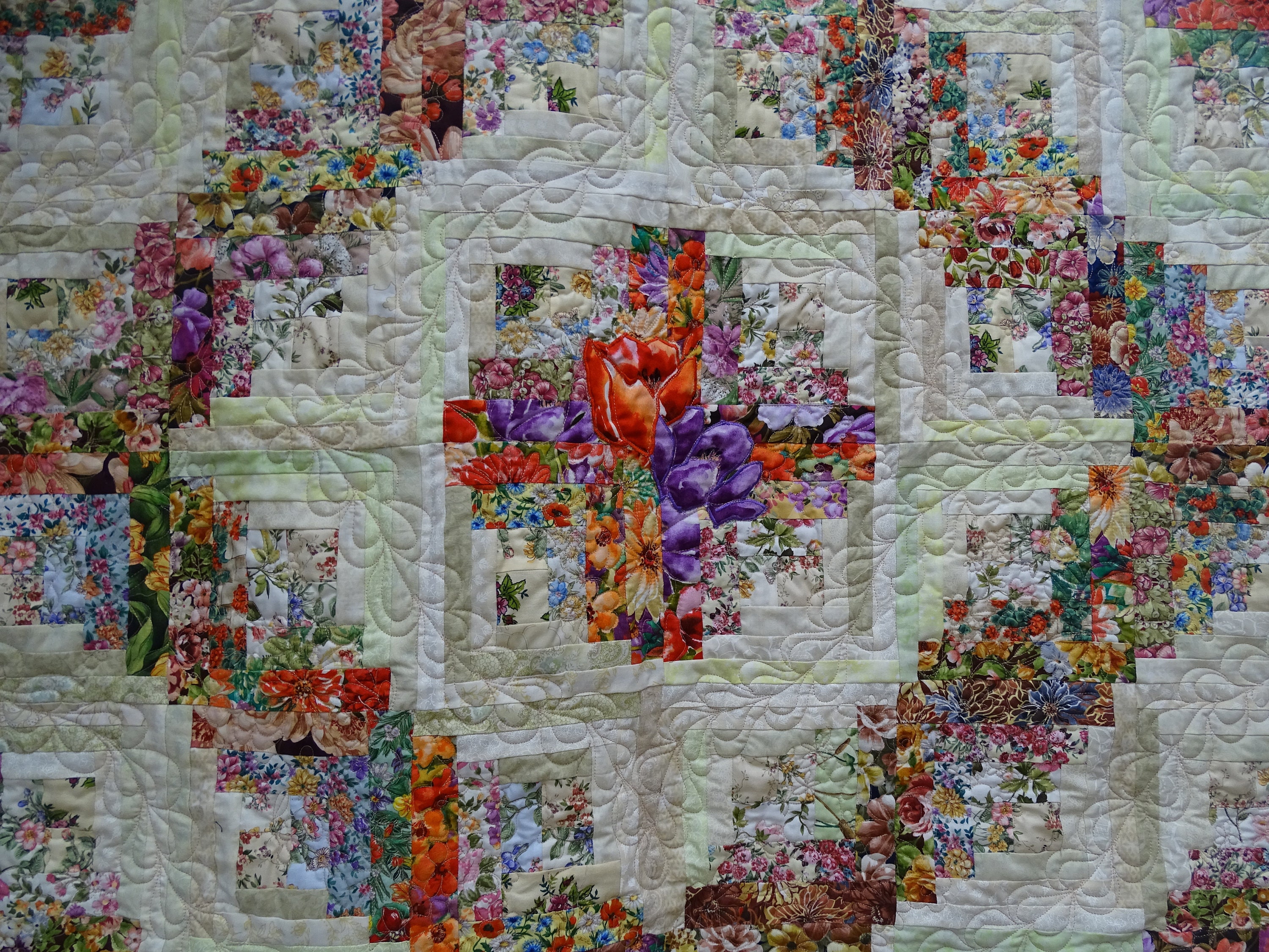 Floral Log Cabin - Etsy