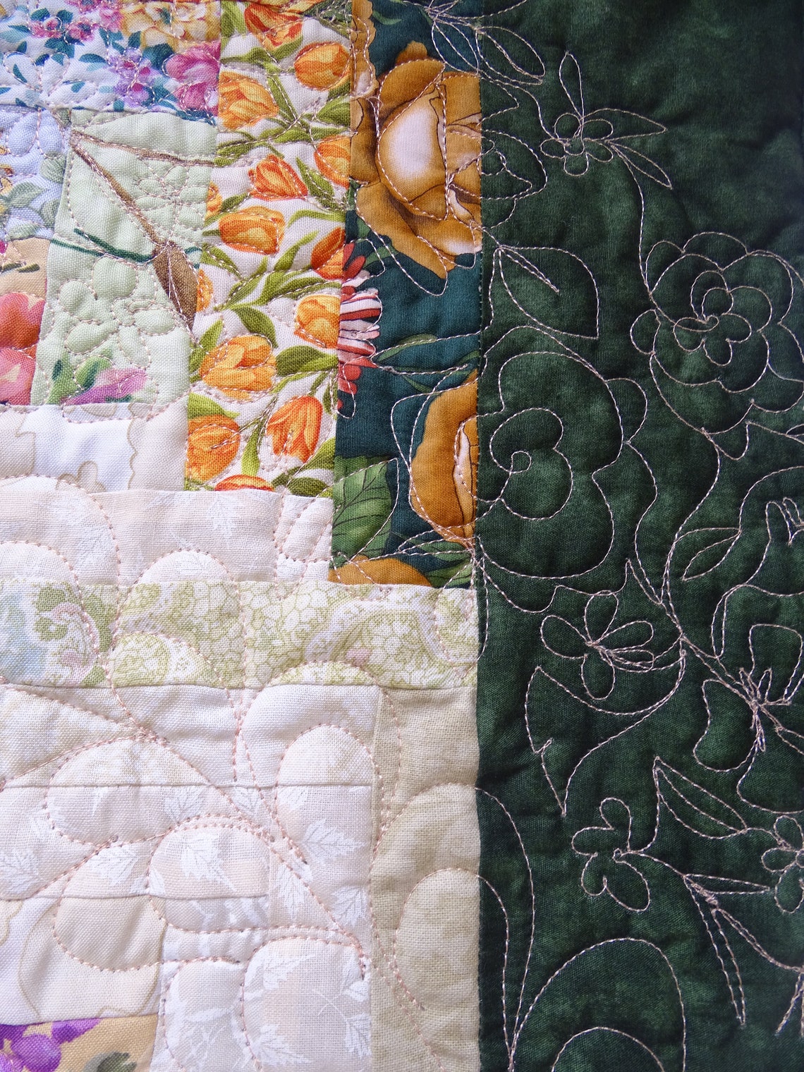 Floral Log Cabin - Etsy