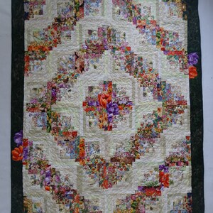 Floral Log Cabin - Etsy