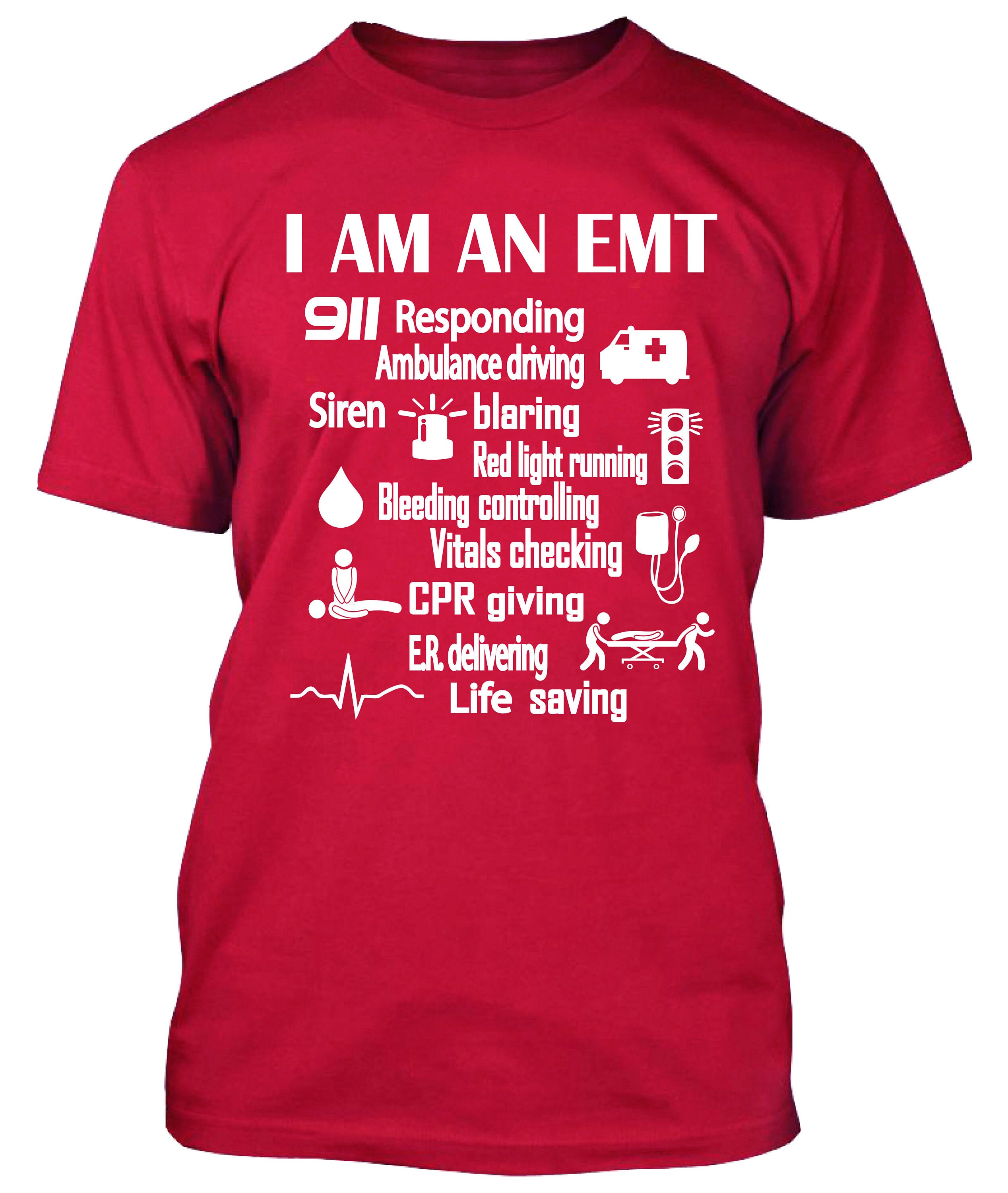 EMT Shirt Ems Shirt Emt Gifts EMS Gifts ER Tech Shirt Emergency Medical ...