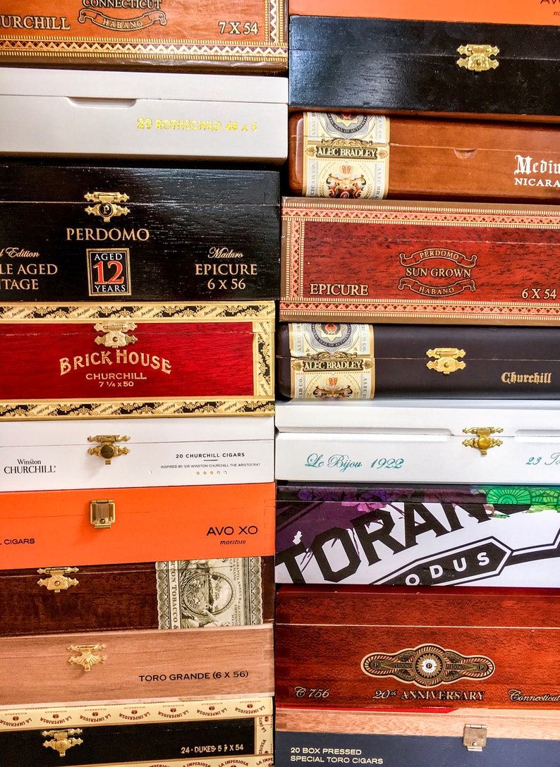 Wooden Cigar Box - Etsy