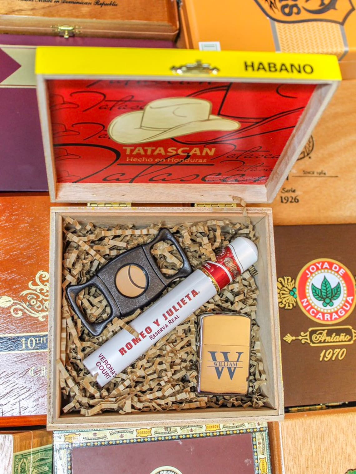 Wooden Cigar Box - Mini's - Etsy