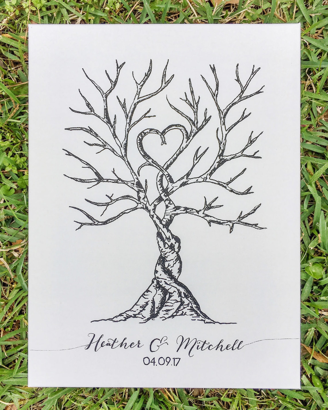 Canvas Thumbprint/fingerprint Guest Book - Etsy
