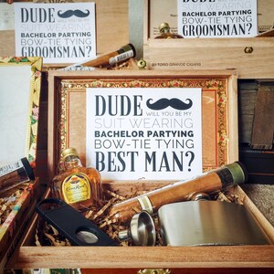 Groomsman Best Man Box Fillable - Etsy