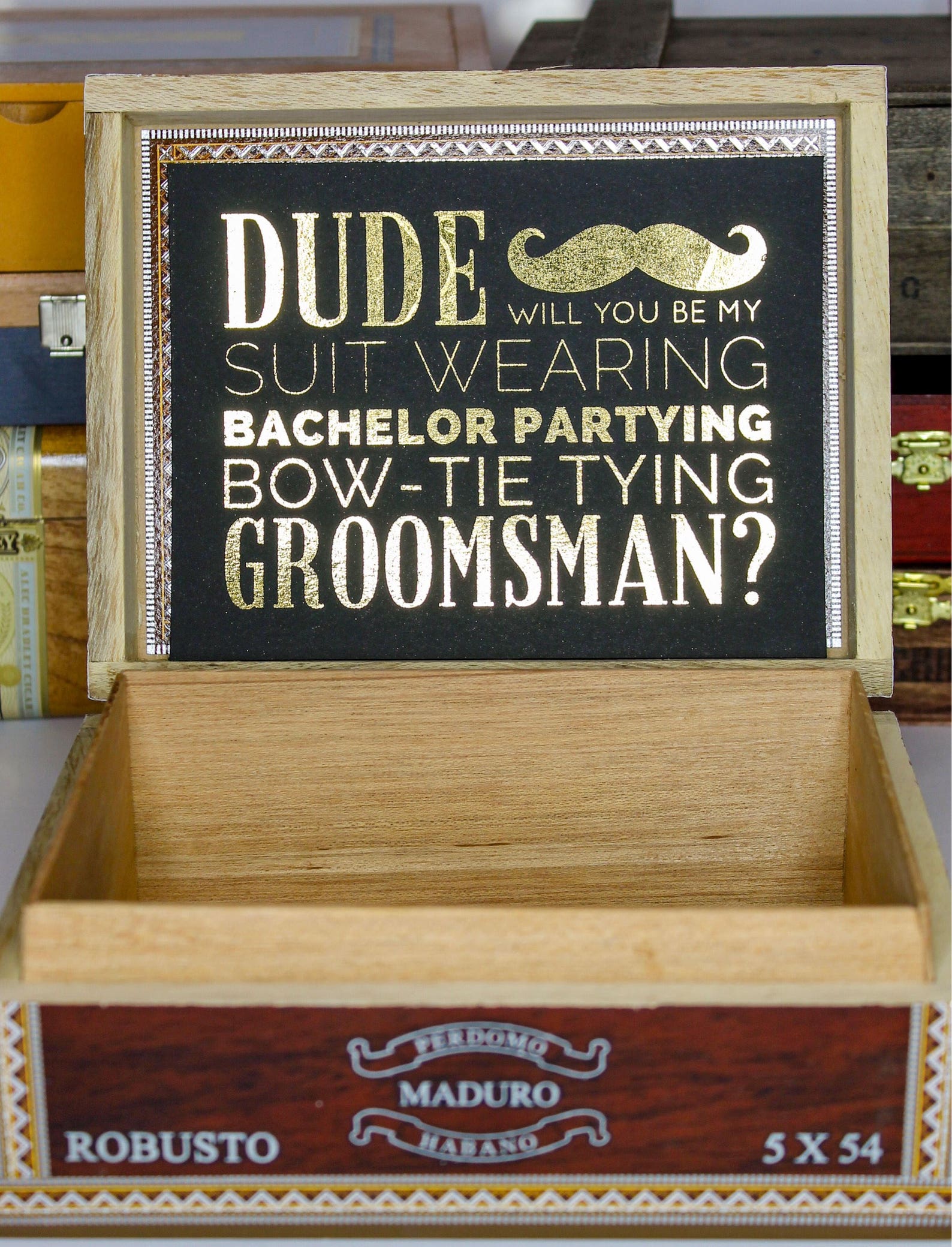 Groomsman Best Man Box Fillable - Etsy