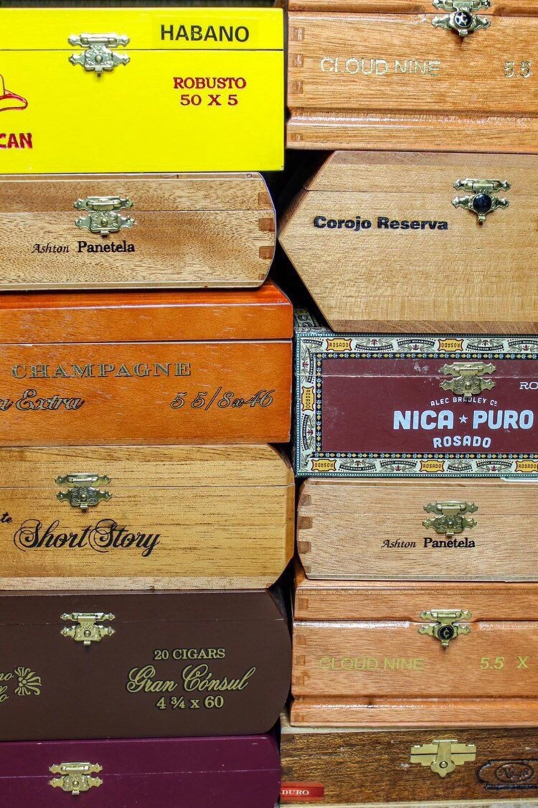 Wooden Cigar Box - Mini's - Etsy