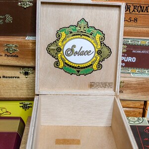 Wooden Cigar Box - Mini's - Etsy