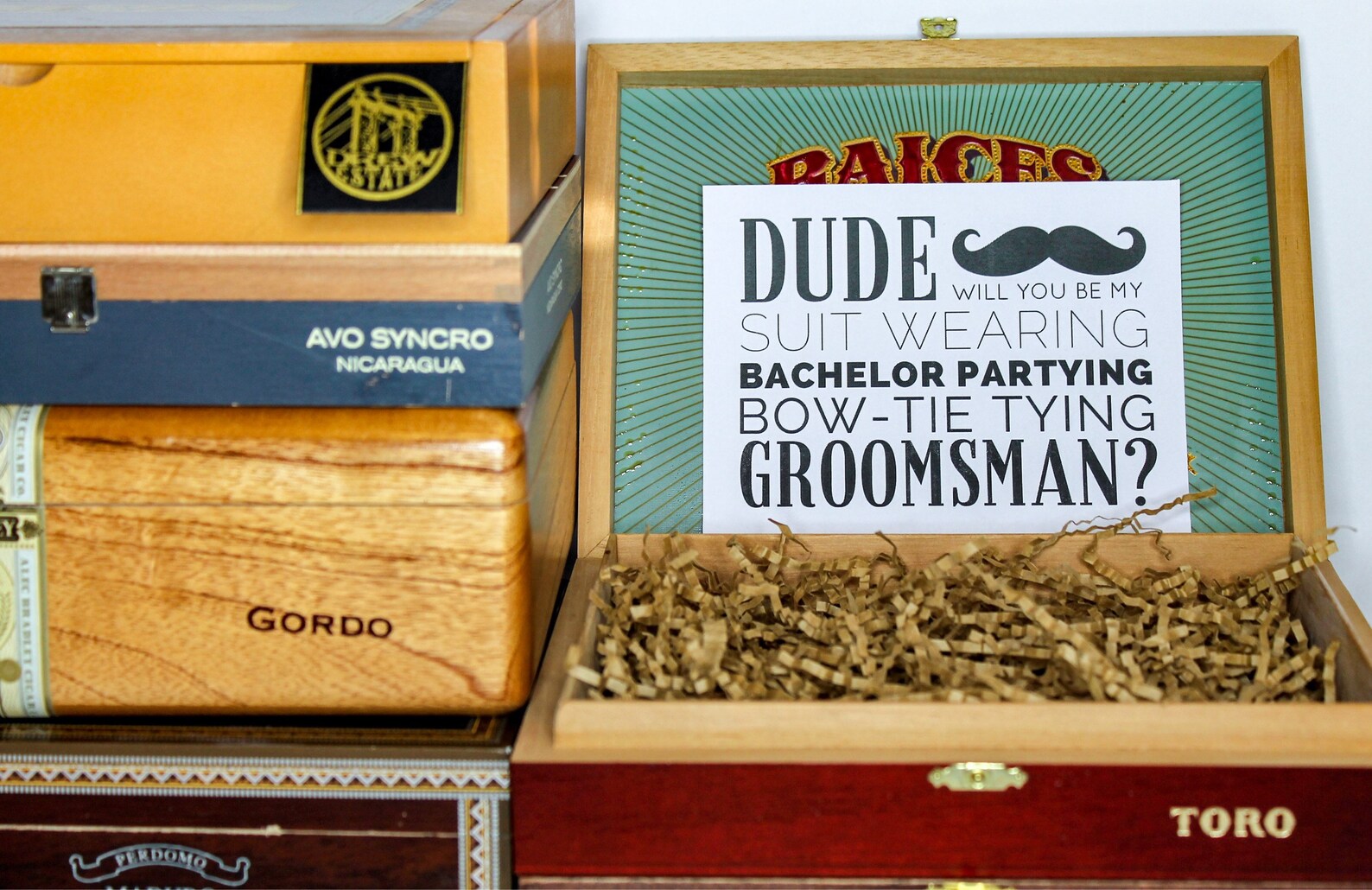 Groomsman Best Man Box Fillable - Etsy