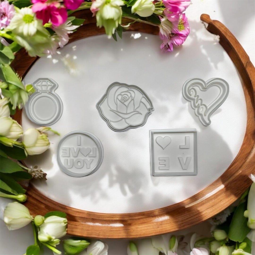 Wedding or Bridal Shower Cookie Cutters Set of 5 - Etsy
